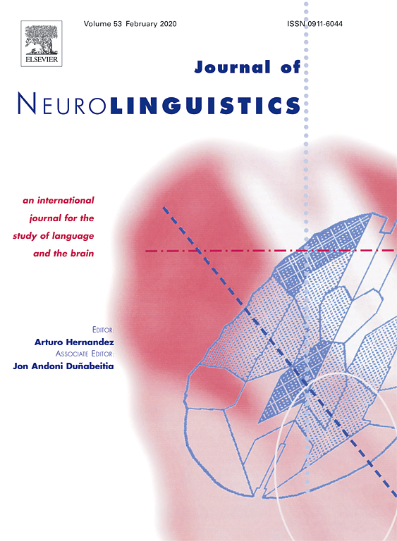 【每日刊讯】Journal of Neurolinguistics《神经语言学杂志》2022年第62卷-共13篇论文（侵删）-LingLab