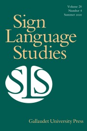 【每日期刊】Sign Language Studies《手语研究》2019-2020年第20卷第4期-共8论文 （侵删）-LingLab