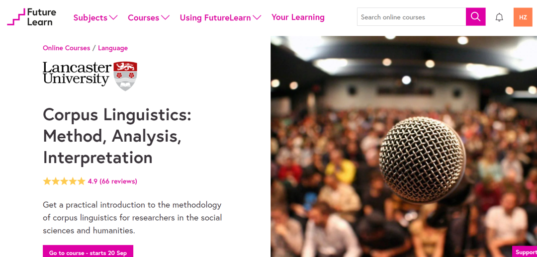 兰卡斯特大学：语料库语言学方法、分析与阐释-LingLab